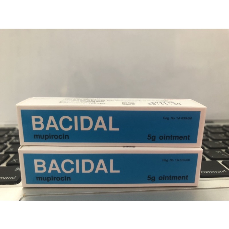 ขี้ผึ้งมาแผล Bacidal mupirocin ointment 5 g15g - doc_and_dog_and_cat ...
