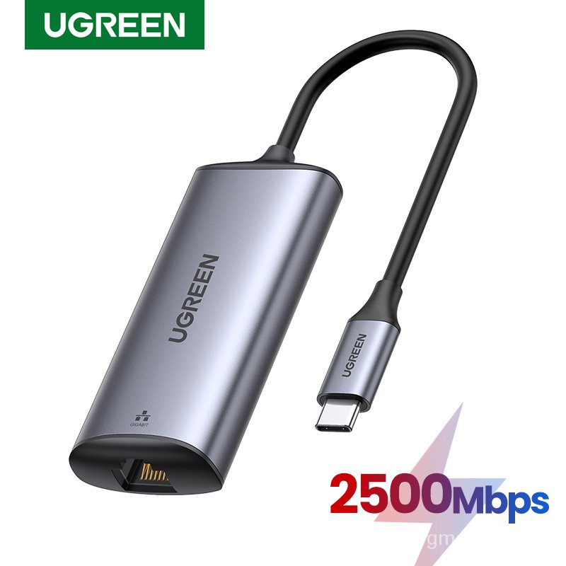 Ugreen 2500Mbps USB C Ethernet Adapter 2.5 Gigabit Type C to Lan RJ45 ...