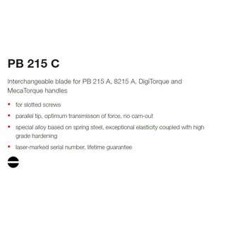 PB Swiss แกนไขควงปากแบน (PB215C) | Shopee Thailand