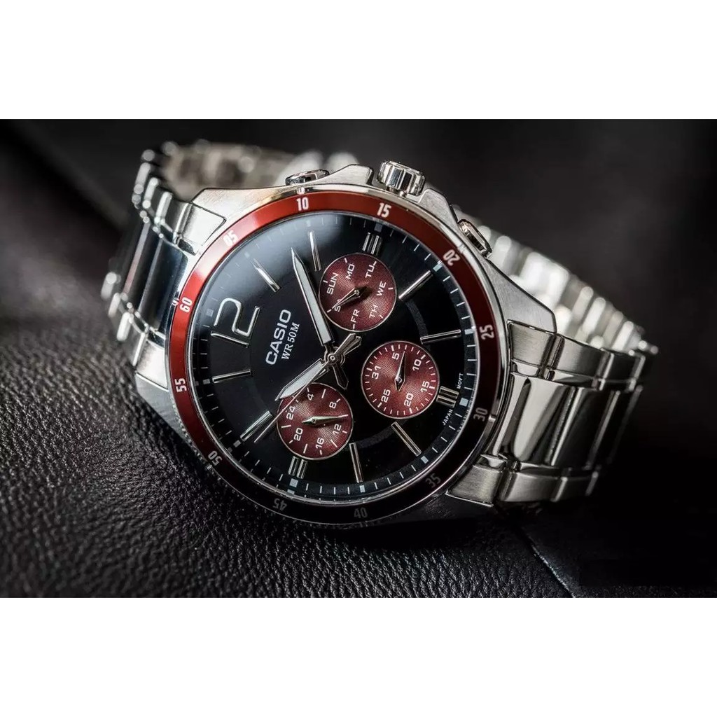 นาฬิกาผู้ชาย Casio ของแท้ MTP-1374D-1A, MTP-1374D-1A2, MTP-1374D-2A ...