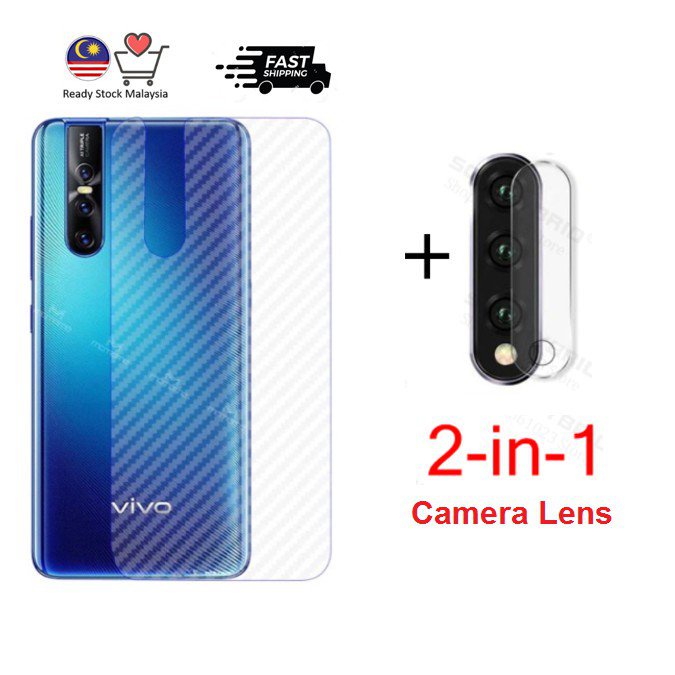 Huawei 2in1 Camera Lens & Carbon Sticker glass Len film Nova 2i 3i 4 4e ...