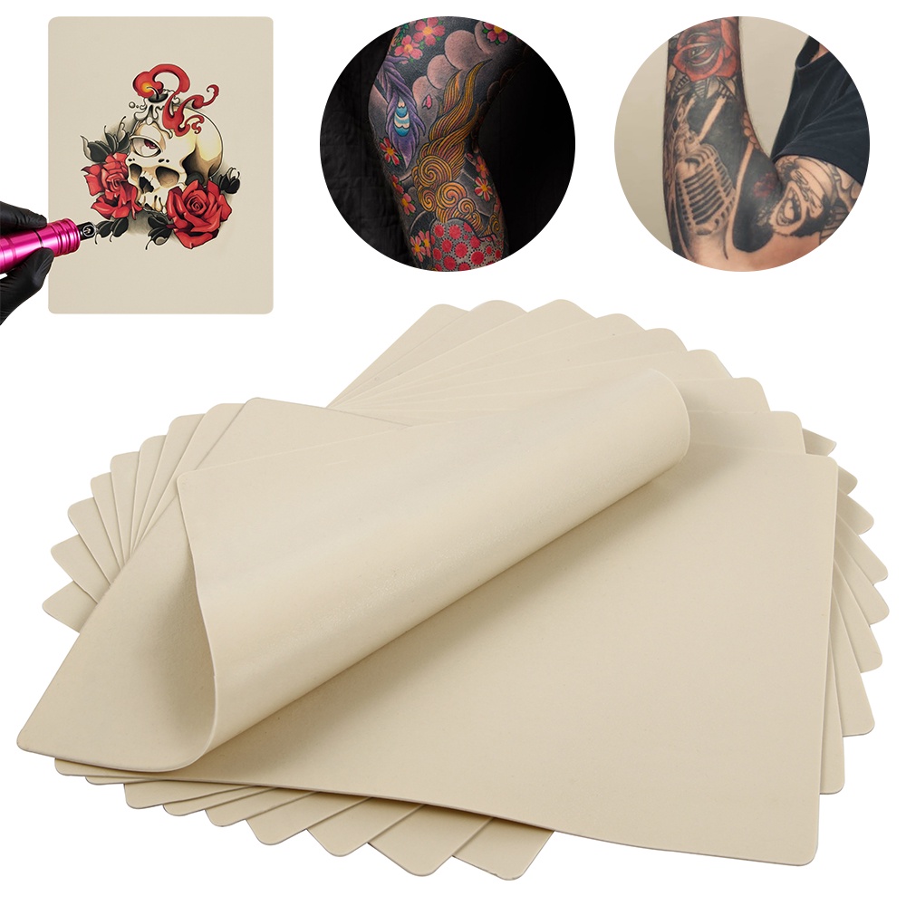3/5/8/10/15pcs 19.5x14.5cm Tattoo Practice Skin Synthetic Blank ...