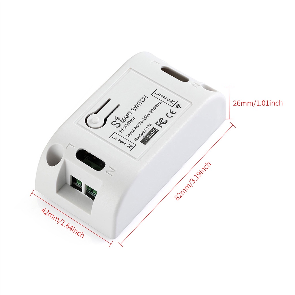 FUNSHION 433mhz Universal Wireless Remote Control Switch AC 85V 110V ...