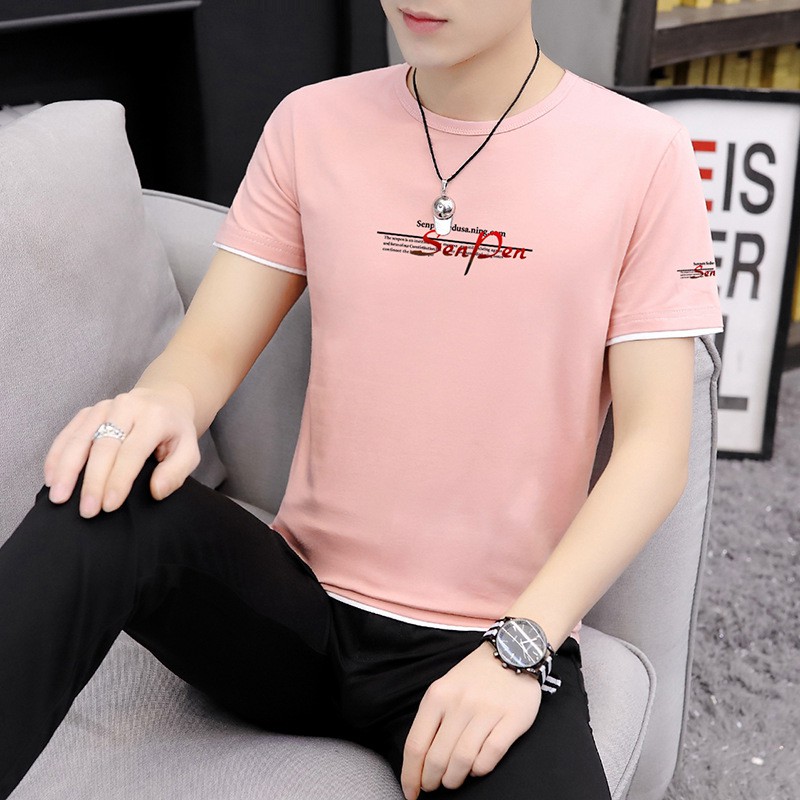 แฟชั่น♝kano Armani Modal Cotton Summer Men S Short Sleeve T Shirt Large