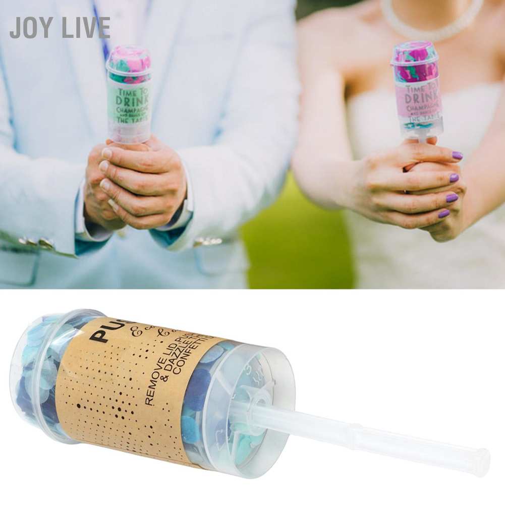 Joy Live 2 Pcs Blue Confetti Poppers Mini Handheld Plastic Perfect for ...