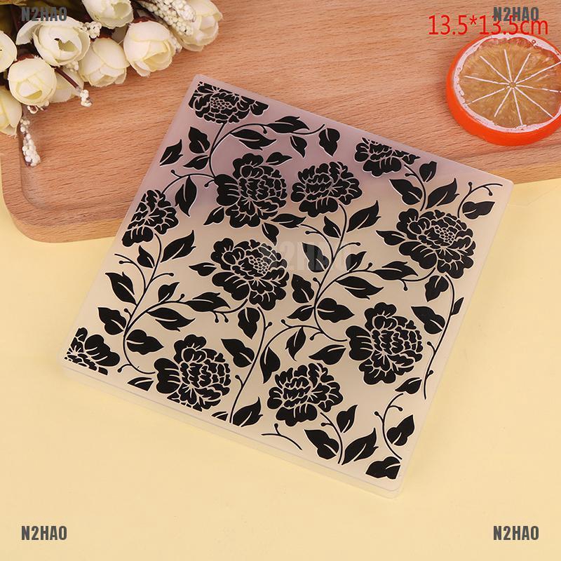 CP peony flower Embossing folders Plastic Embossing Folder For ...