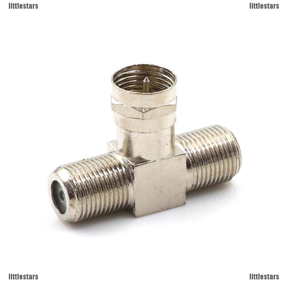 {LUV} Male to 2 Female 2 Way F-Type Splitter Combiner TV Virgin Cable ...