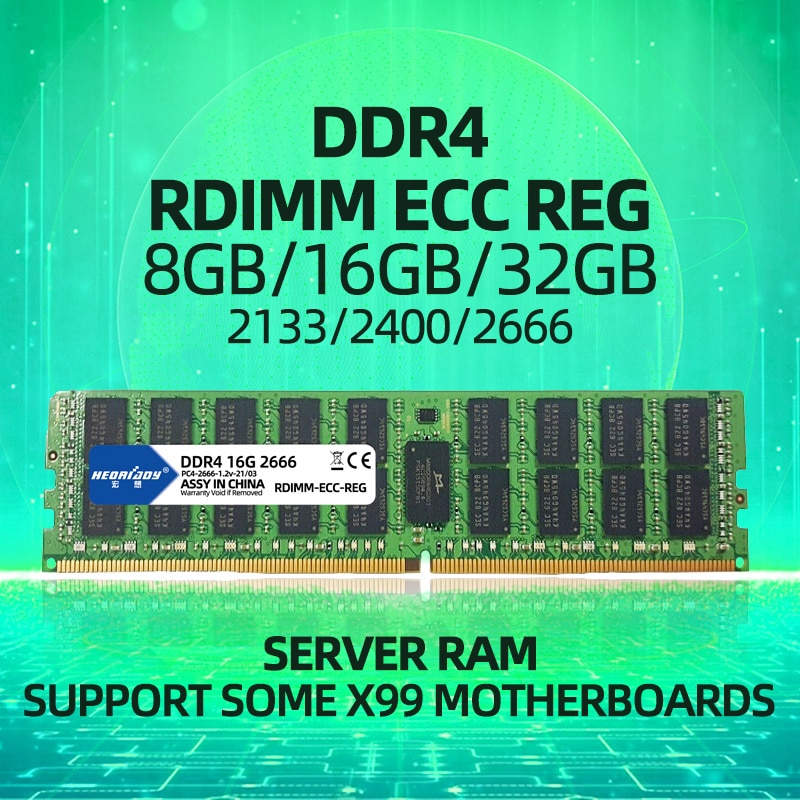 DDR4 32GB ecc reg ram 2133MHz 2400MHz 2666MHz PC4 RDIMM compatible 8GB ...