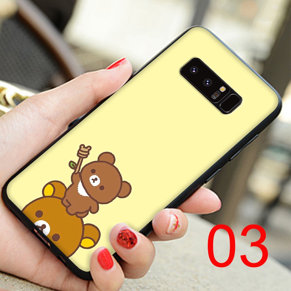 เคสโทรศัพท์ซิลิโคนแบบนิ่มสําหรับ Samsung Galaxy Note 8 9 J6 M10 M20 M30 S6 Edge No89 Rilakkuma ...