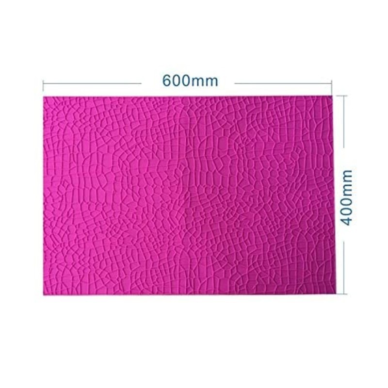 Large Size Crocodile Alligator Impression Mat Embossed Silicone Fondant ...