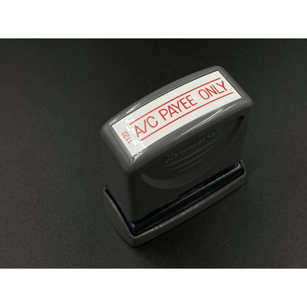 ตรายางA/C PAYEE ONLY ตรายางหมึกในตัว หมึกสีแดง เอ็กซ์สแตมเปอร์ 1122P ...