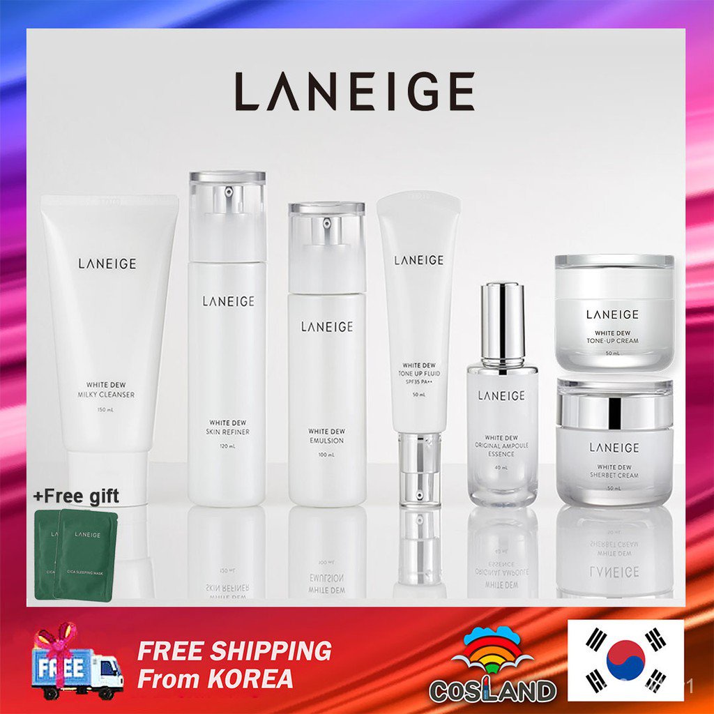 [LANEIGE / White Dew Line New Collection] Milky Cleanser / Skin Refiner ...