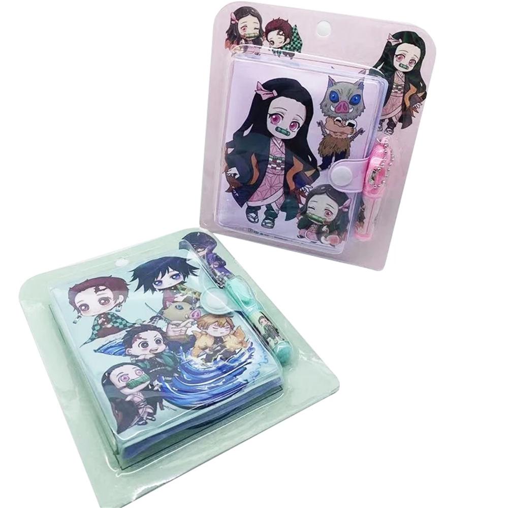 ALISOND1 Cute Demon Slayer Notebook School Kids with Pen Diary Agenda ...