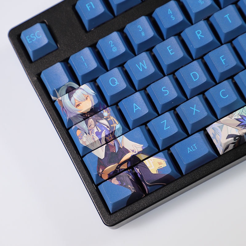 Genshin Impact Keycap โปรไฟล์เชอร์รี่ Eula Theme Keycap PBT Dye ...