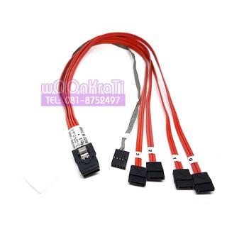 Adaptec CBL-00079-01-A-R SFF-8087 to (4) 7-pin SATA Fanout Cable with ...