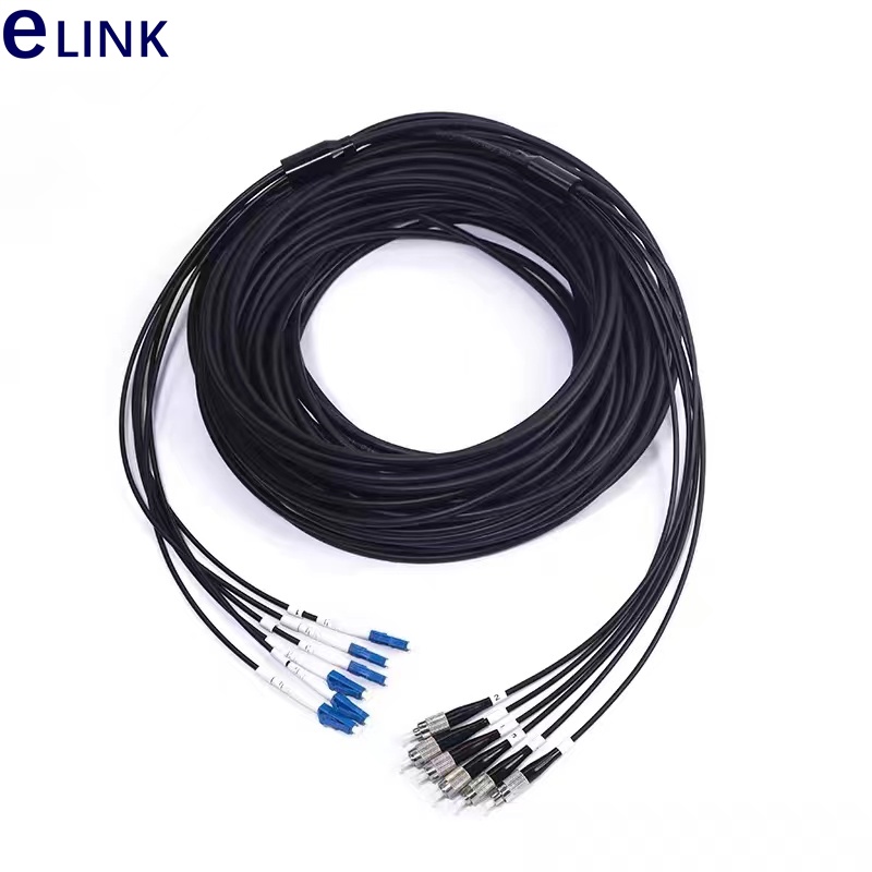 10M 6 cores LSZH Fiber optic Patchcords 6C Armored LC SC FC ST 5.0mm ...