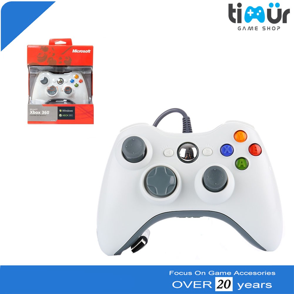 Stik Stick Controller Xbox 360 PC Laptop Wired Warna Putih Kabel ...