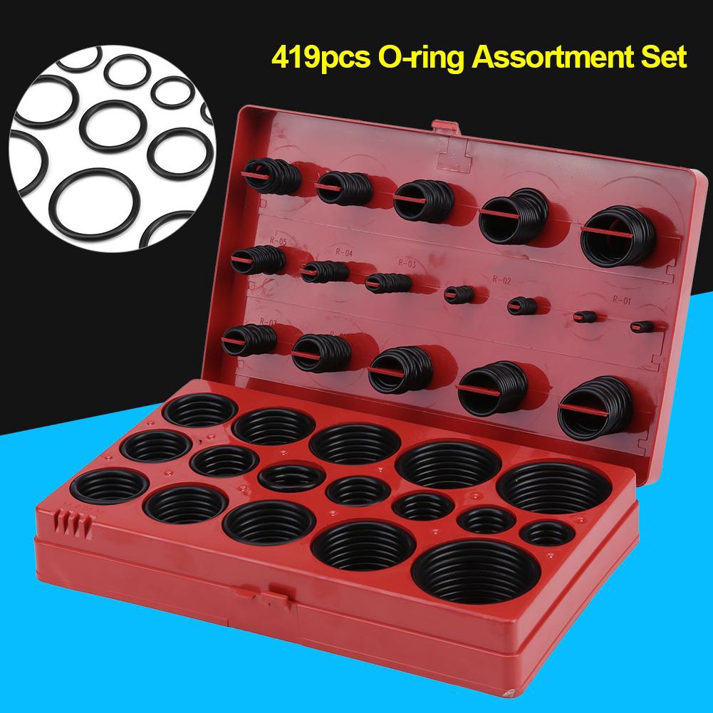 Gasket Kit O Rubber Assortment Set O-ring 419pcs Ring R01-R32 Universal ...
