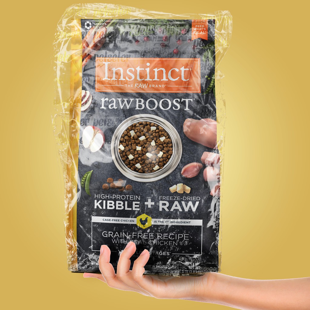 Instinct dog ขนาด 1.8 2 kg มี 9 สูตร ให้เลือก smallbreed raw boost ...