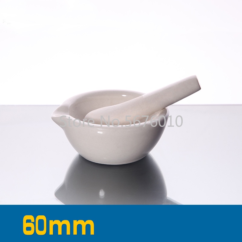 Ceramic Mortar with Pestle Grinding Bowl of Mashed Chemistry Laboratory ...