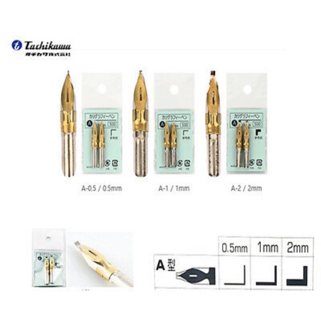 Tachikawa Gpen Caligraphy nibs หัวปากกาวาดการ์ตูน หัวปากกา dip pen g ...