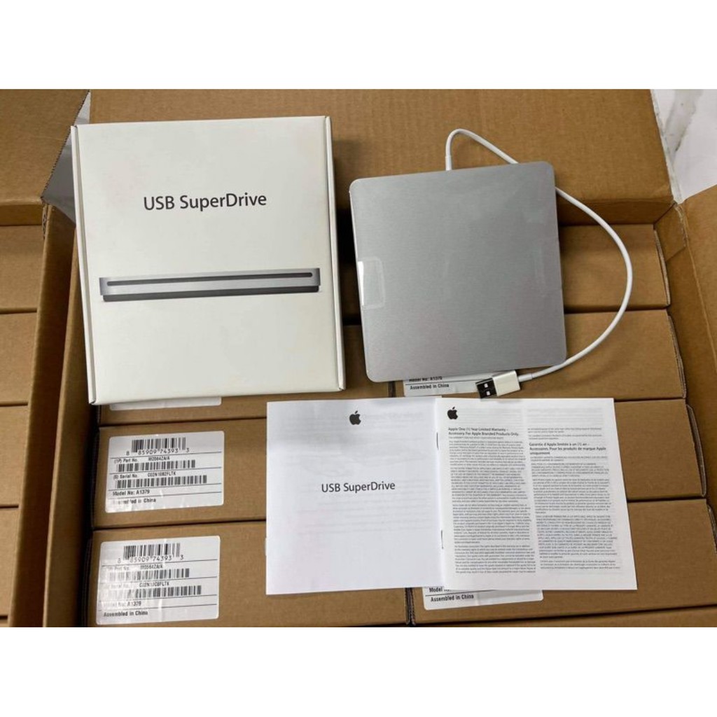 USB SuperDrive for Macbook IMAC ไดรฟ์อ่าน เขียน CD DVD แท้ ใหม่ ...