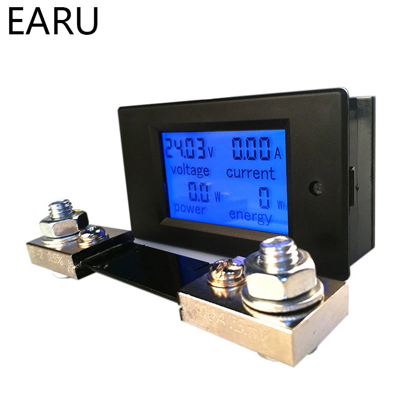 20A 100A AC 80 260V DC 6.5 100V ดิจิตอลจอแสดงผล LED โวลต์มิเตอร์แอมป์มิเตอร์ Wattmeter Power ...