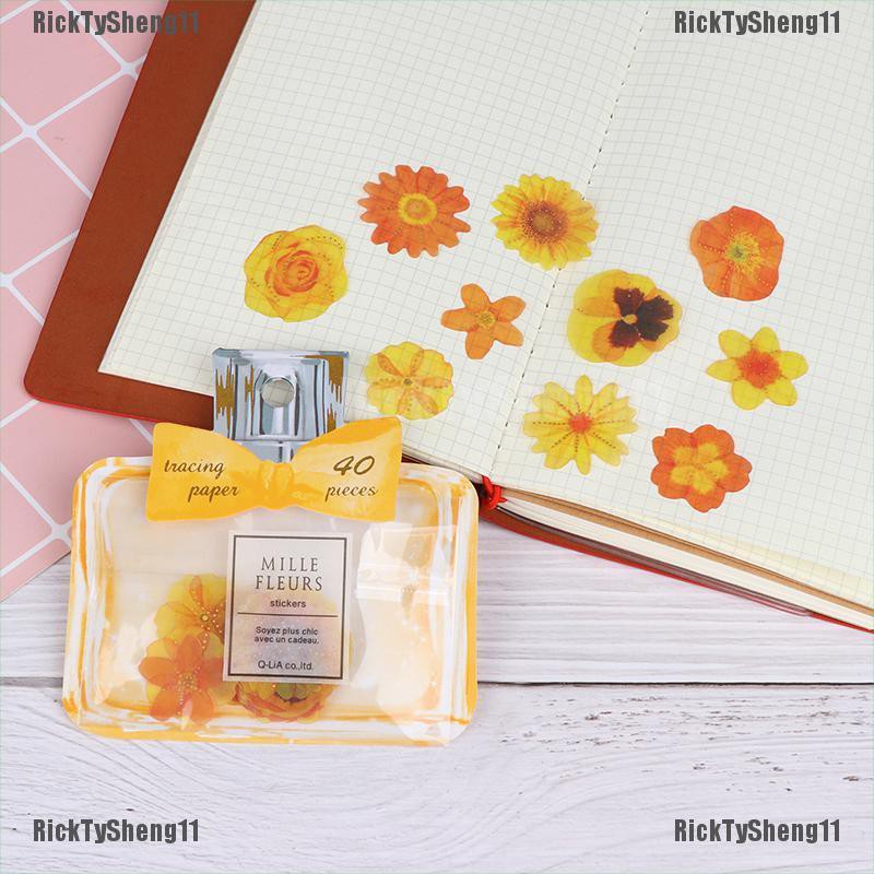 [COD RTS]40Pcs/Bag Perfume Bottle Petal Sticker Bag Diy Decoration ...