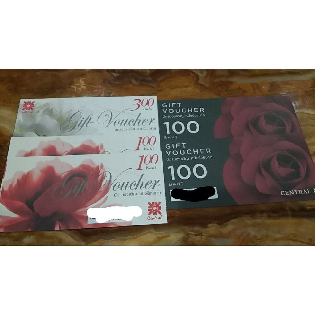 บัตรแทนเงินสด Central Physical Gift Voucher เซ็นทรัล CenPay Zen คูปอง ...