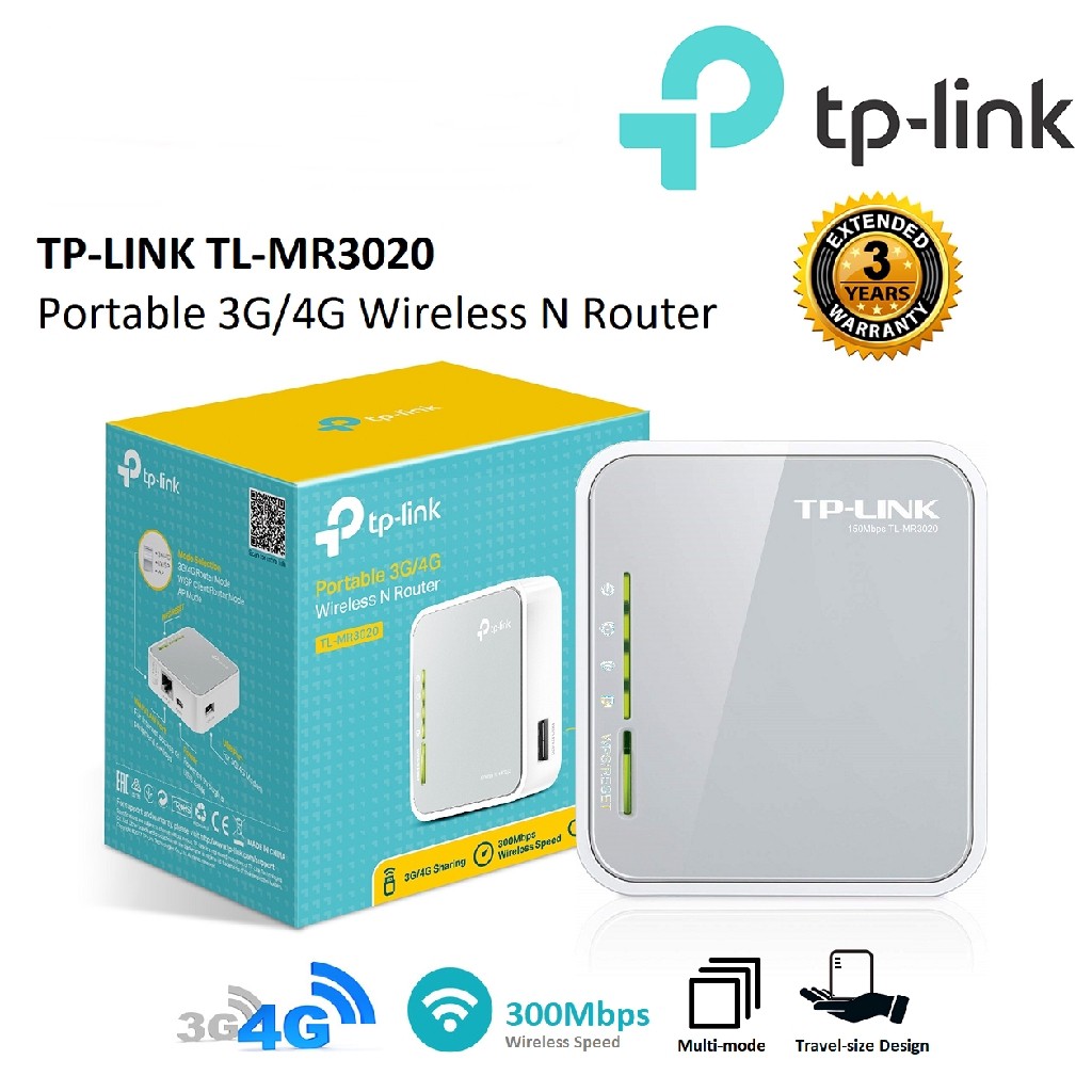 🔥โปรแรง10.10🔥TP-LINK (TL-MR3020) 3G / 4G Router Wireless N150 Portable ...