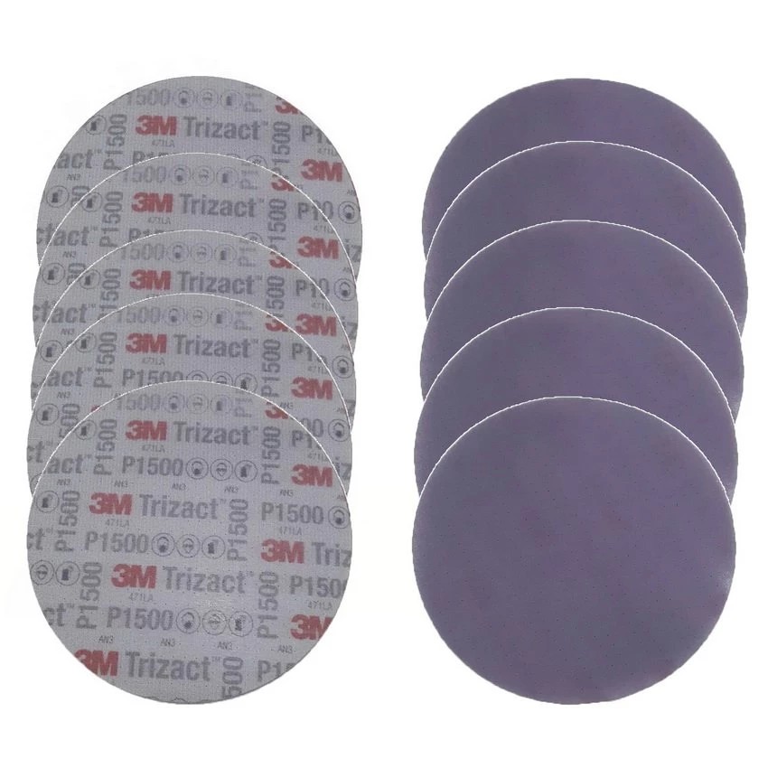 3M 02088 กระดาษทรายกลม 6" P1500 x(10 แผ่น) Trizact Clear Coat Sanding ...