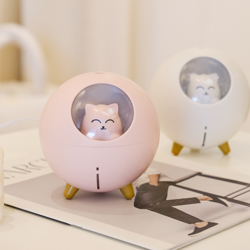 Pet Cat Humidifier USB Ultrasonic Aroma Diffuser พร้อมโคมไฟกลางคืน ...