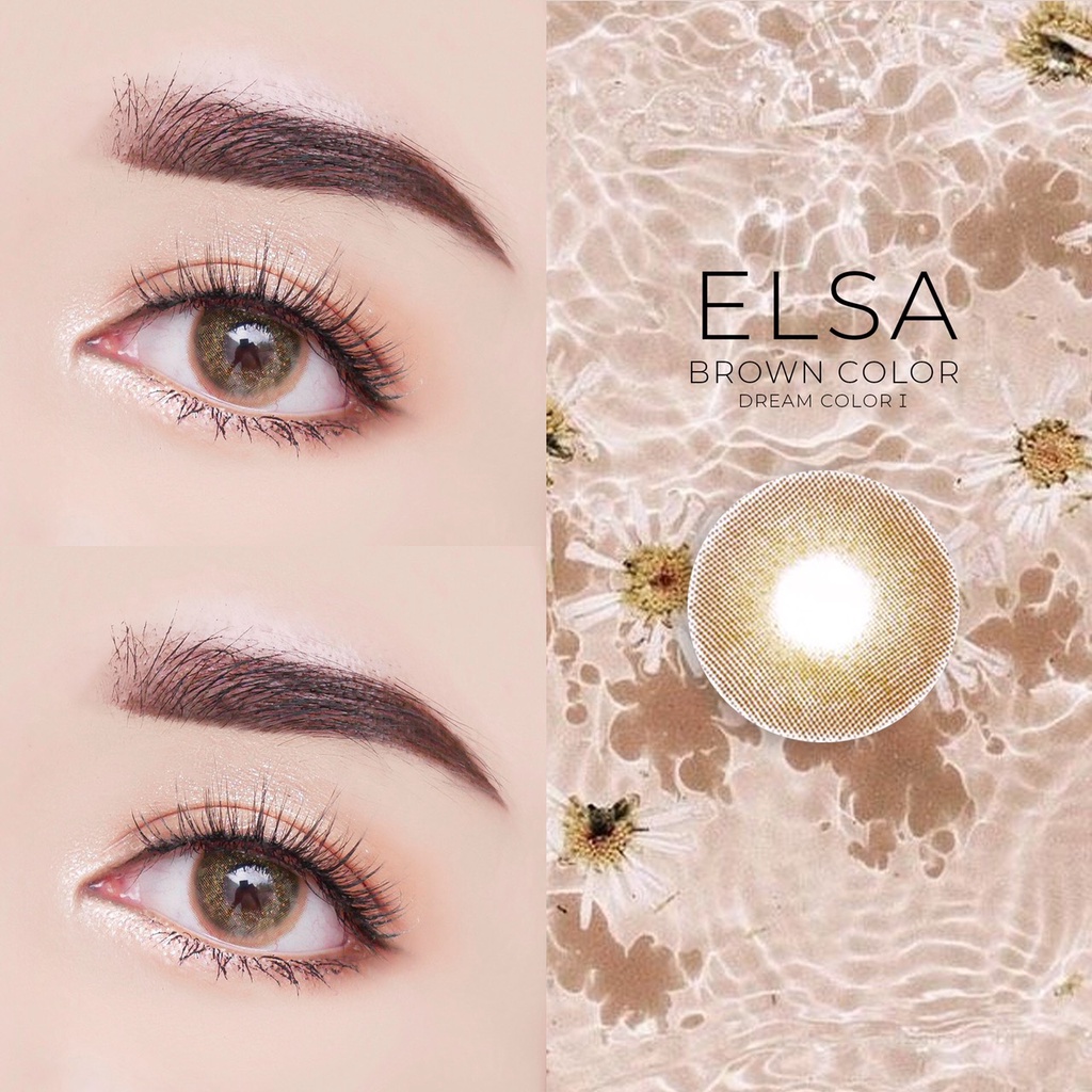 คอนแทคเลนส์ Dreamcolor1 รุ่น Elsa Brown - miszylens - ThaiPick