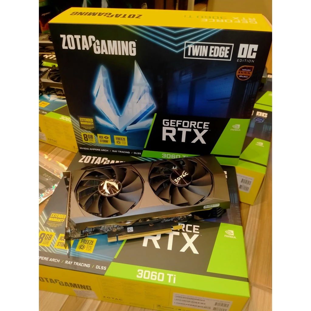 VGA ZOTAC GAMING GEFORCE RTX 3060 TI TWIN EDGE OC LHR - 8GB GDDR6 (ZT ...