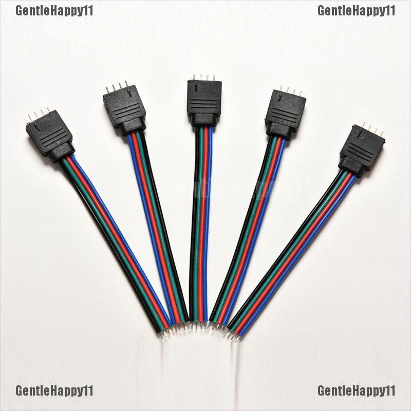 สายไฟ 4 Pin Female RGB สำหรับ 3528 5050 SMD LED Strip Lights ...