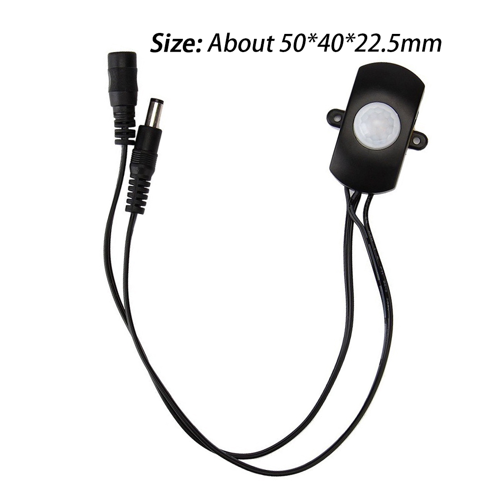 USB Switch Mini Wardrobe Cabinet Strip DC PIR Infrared Adjustable ...