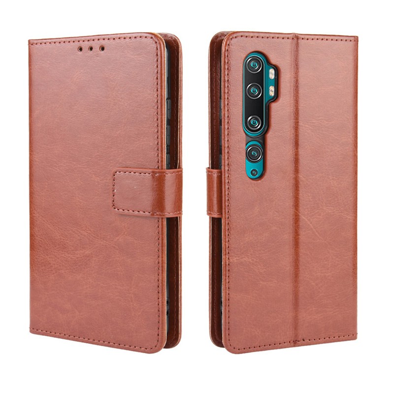 เคสสำ Xiaomi Mi Note 10 Pro Case Leather Flip Back Cover Xiaomi Mi ...