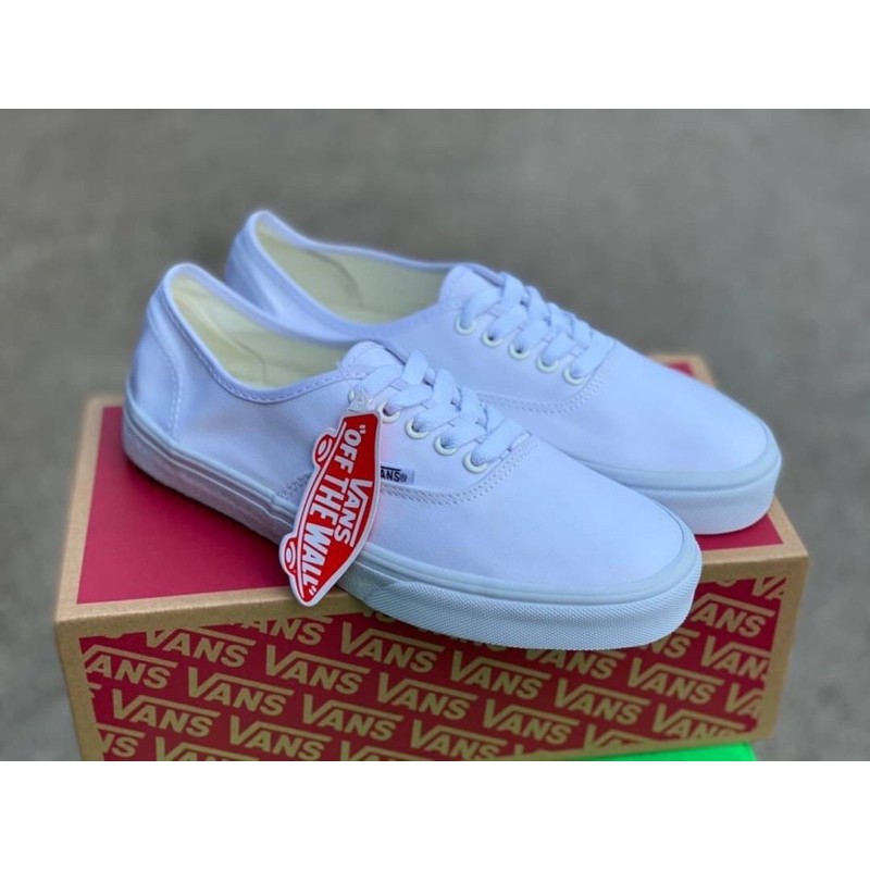 พร้อมส่ง Vans Authentic White สีขาว รองเท้าแวนส์ สินค้าพร้อมกล่อง มี