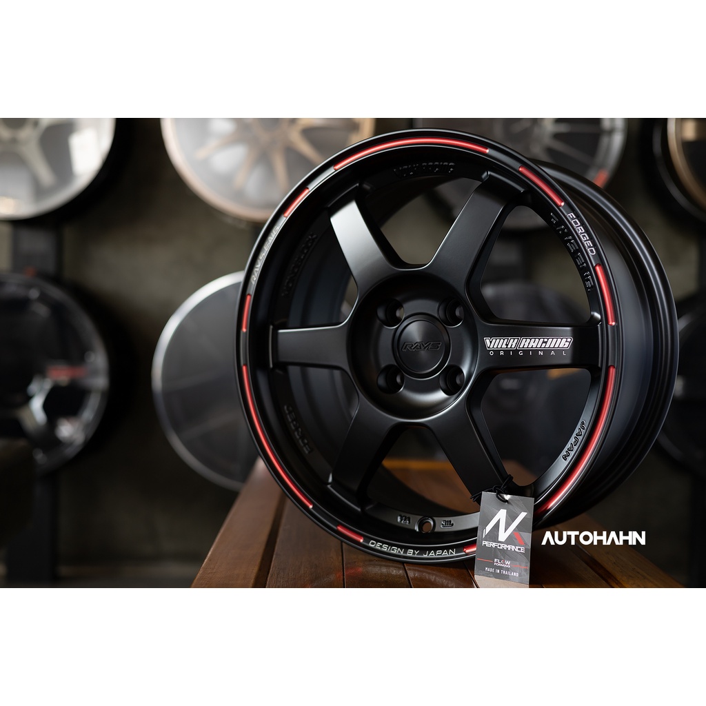 ล้อ NK performance ขอบ 16 รีดเบา Flow forming ลาย TE37 สี TTA ดำด้าน ...