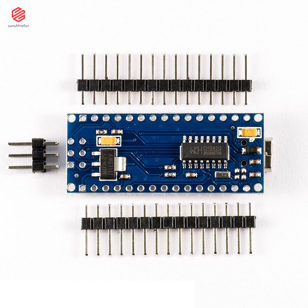 นาโน V 3 Atmega328 / Ch 340 G Micro Usb หัวเข็มสําหรับ Arduino Nano V 3 ...