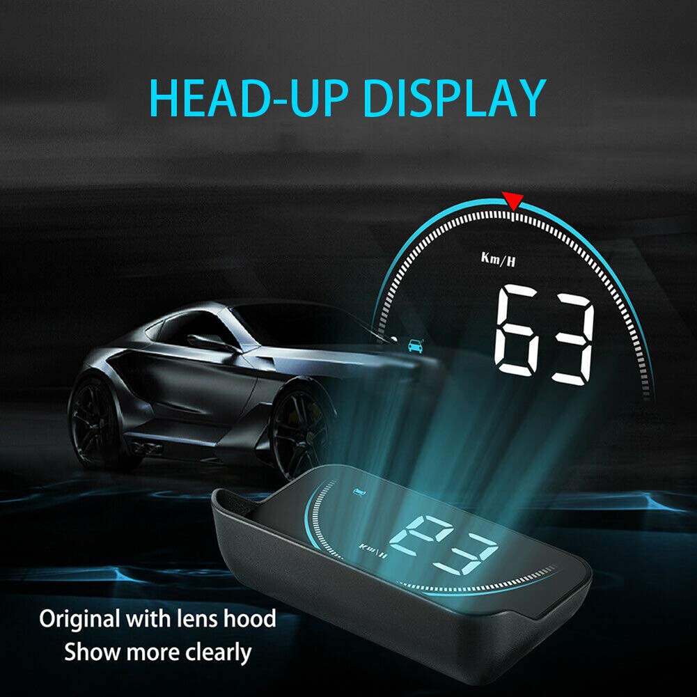 หน้าจอแสดงผล OBD2 HUD Head Up Display RPM MPH วัดอุณหภูมิแรงดันไฟฟ้า ...