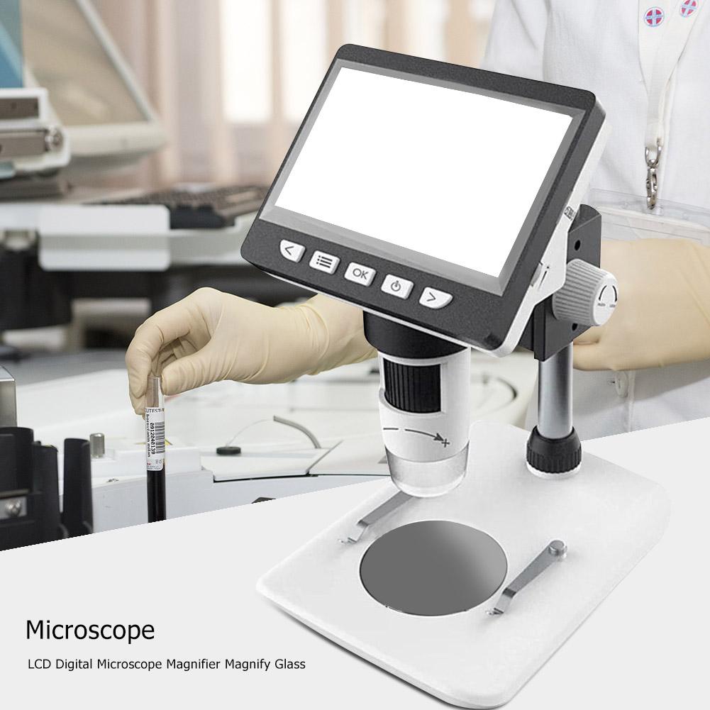 1000X HD1080P 4.3 Inch LCD Digital Microscope Camera Electronic ...