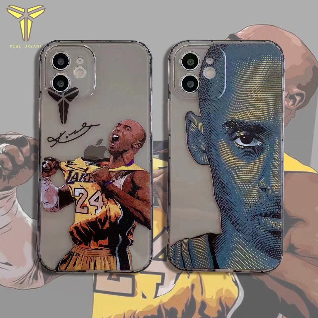 เคสโทรศัพท์มือถือซิลิโคนลายนักบาสเก็ตบอล Kobe Bryant Nba สําหรับ Iphone ...