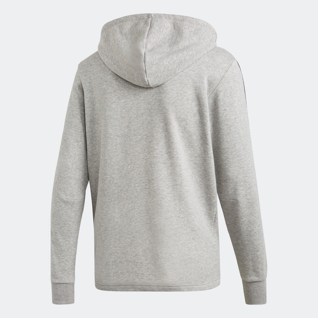 adidas เสื้อฮู้ดเฟรนช์เทอร์รีย์ Must Haves 3-Stripes ผู้ชาย สีเทา ...