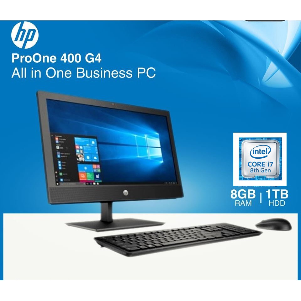 เครื่องคอมพิวเตอร์ HP PROONE 400 G4 (ALL IN ONE) Core i7-8700T/RAM 8 GB ...