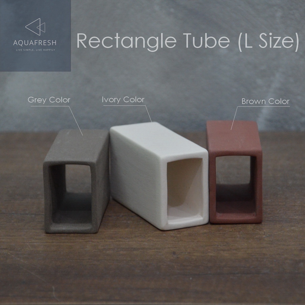 Rectangle Tube (L Size) ท่อเซรามิคสี่เหลี่ยมผืนผ้าขนาดใหญ่ สำหรับตกแต่ง ...