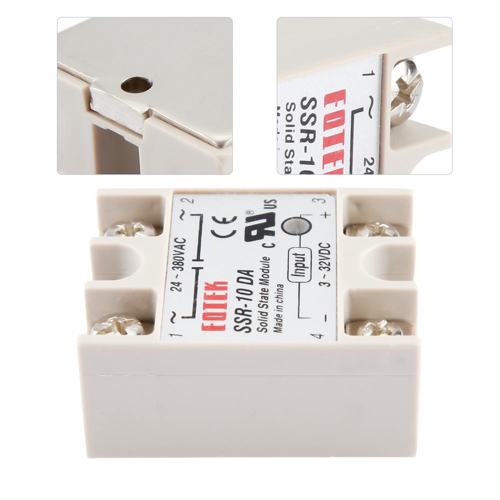 State 24-380VAC Rated SSR-10DA Relay Solid 3-32VDC Voltage Input 10A Current - xguli.th - ThaiPick