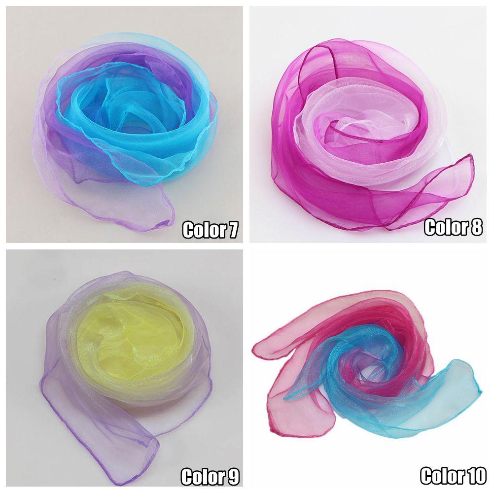 SIMPLE Solid Color Gradient Color Dancing Scarf for Handbag Dance ...