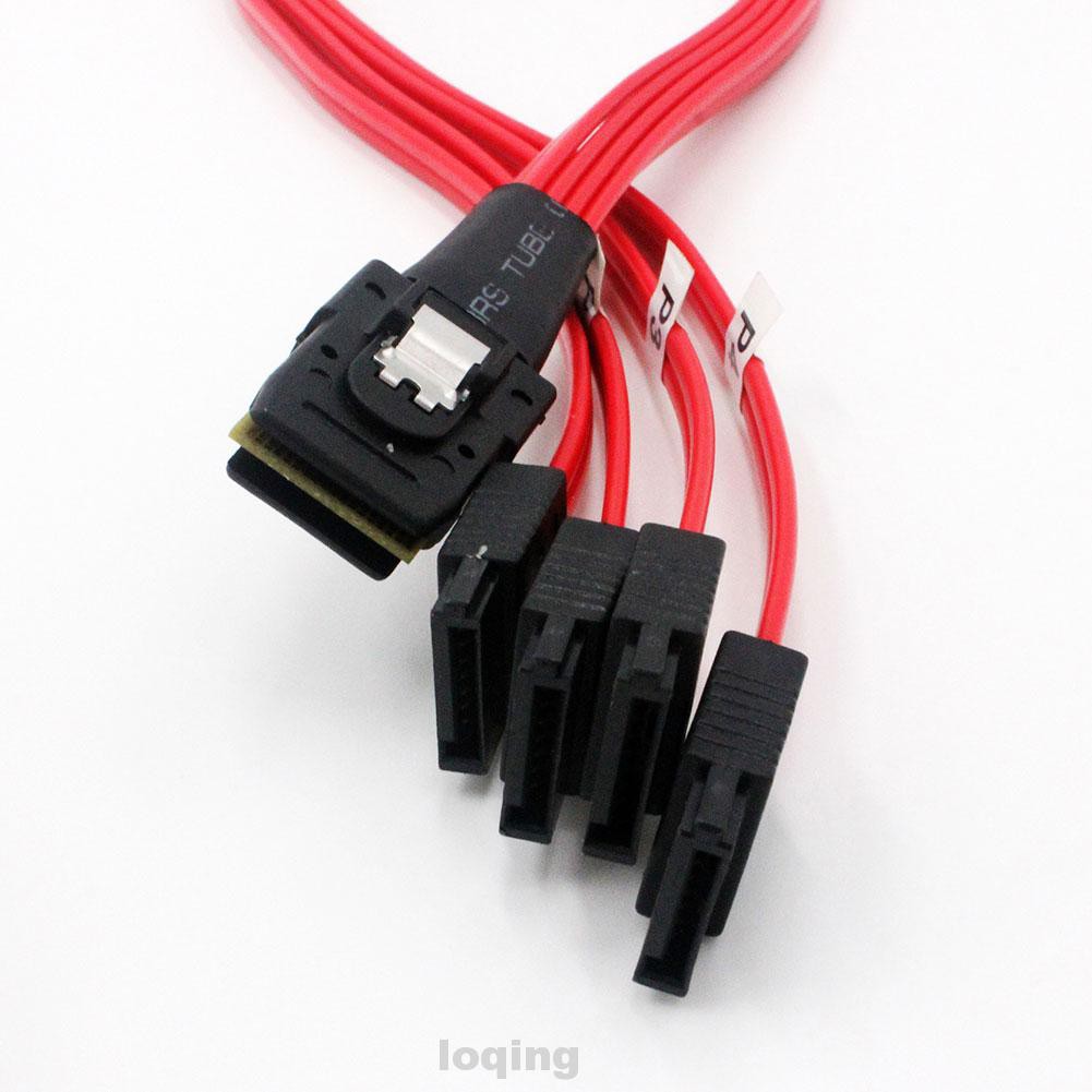 50cm Accessories Connectors Splitter Home Office Internal Mini SAS To 4 ...