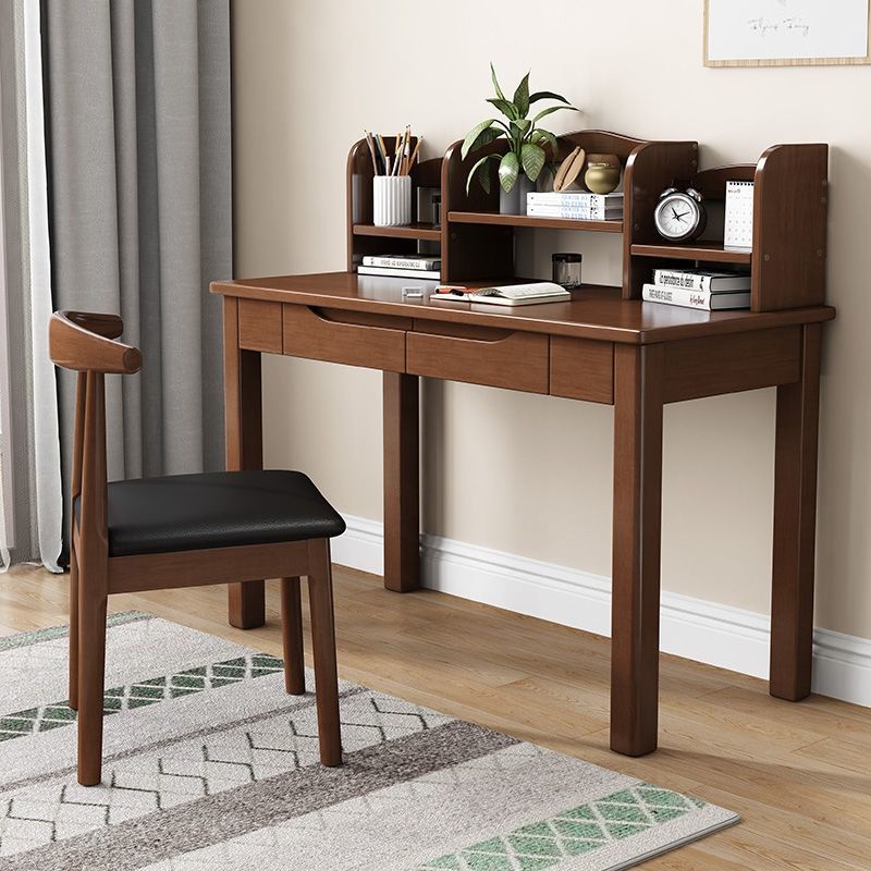 Solid wood desk and chair combination student writing desk Nordic ...